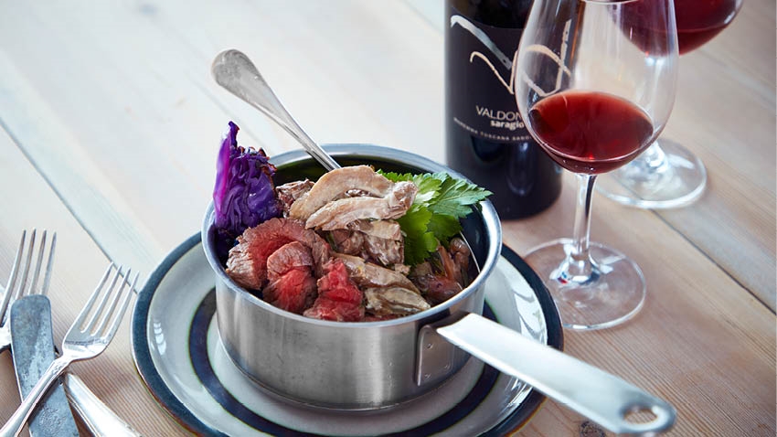 Oksebavette i gryde med grøntsager |Inspiration fra Restaurant KNUD