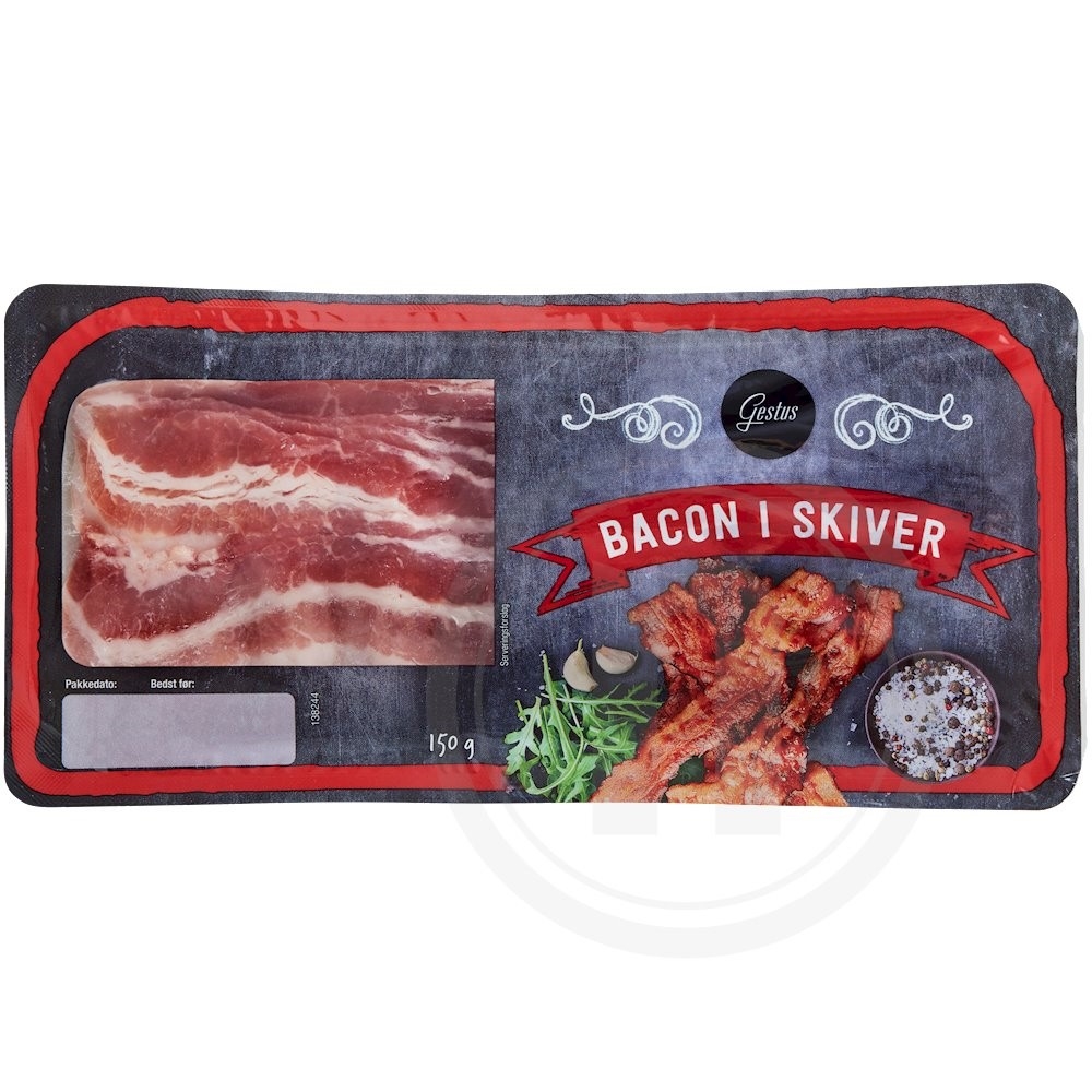 Bacon i skiver fra Gestus – Leveret med nemlig.com