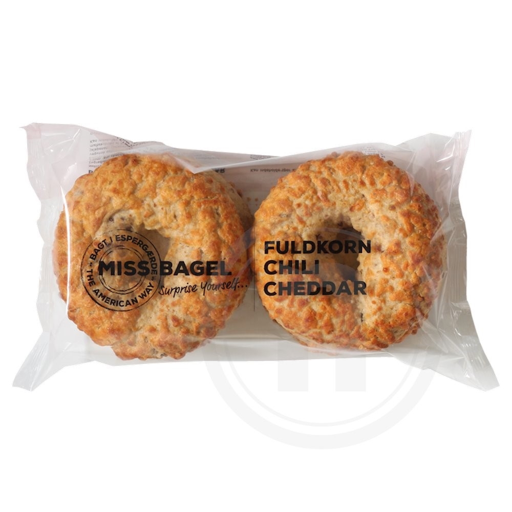 Bagel m. chili og cheddar fra Miss Bagel – Leveret med nemlig.com