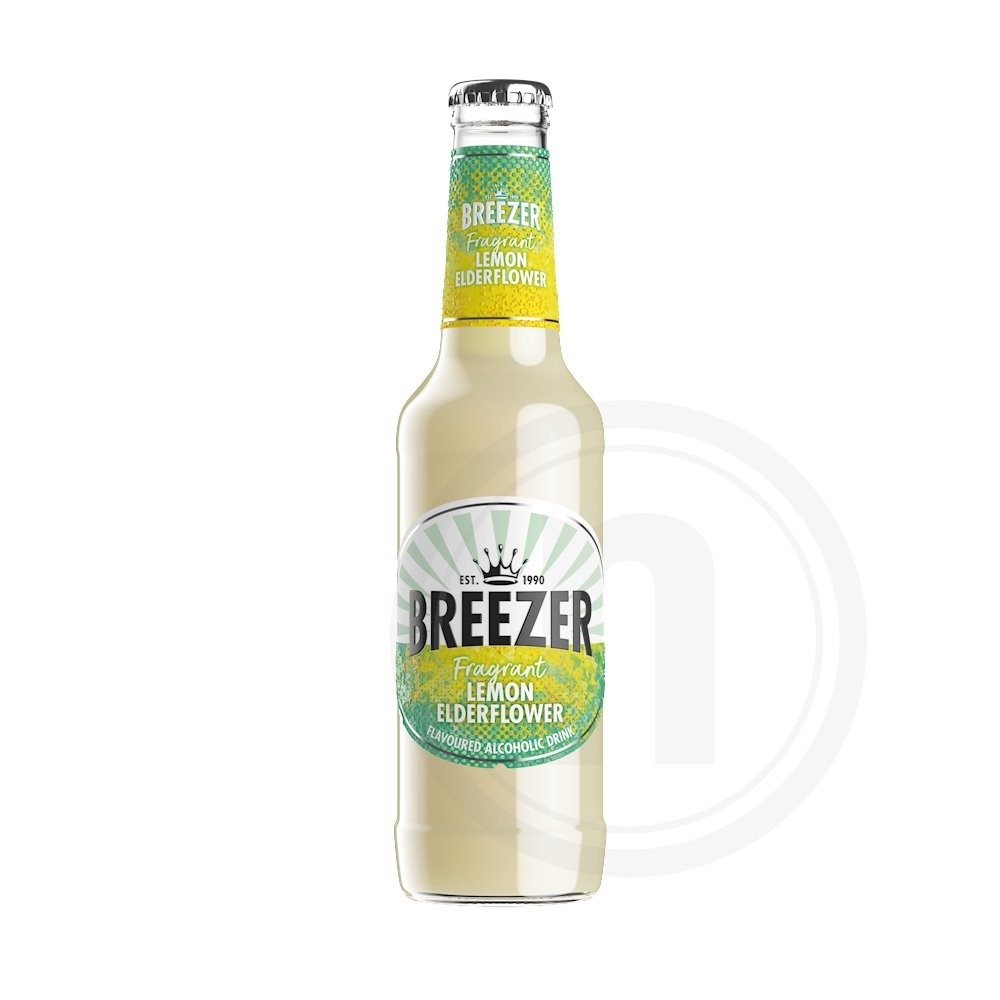 Breezer Lemon/Elderflower (4%) fra Breezer – Leveret med nemlig.com