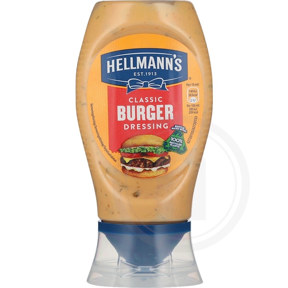 Burger dressing fra Hellmann's – Leveret med nemlig.com