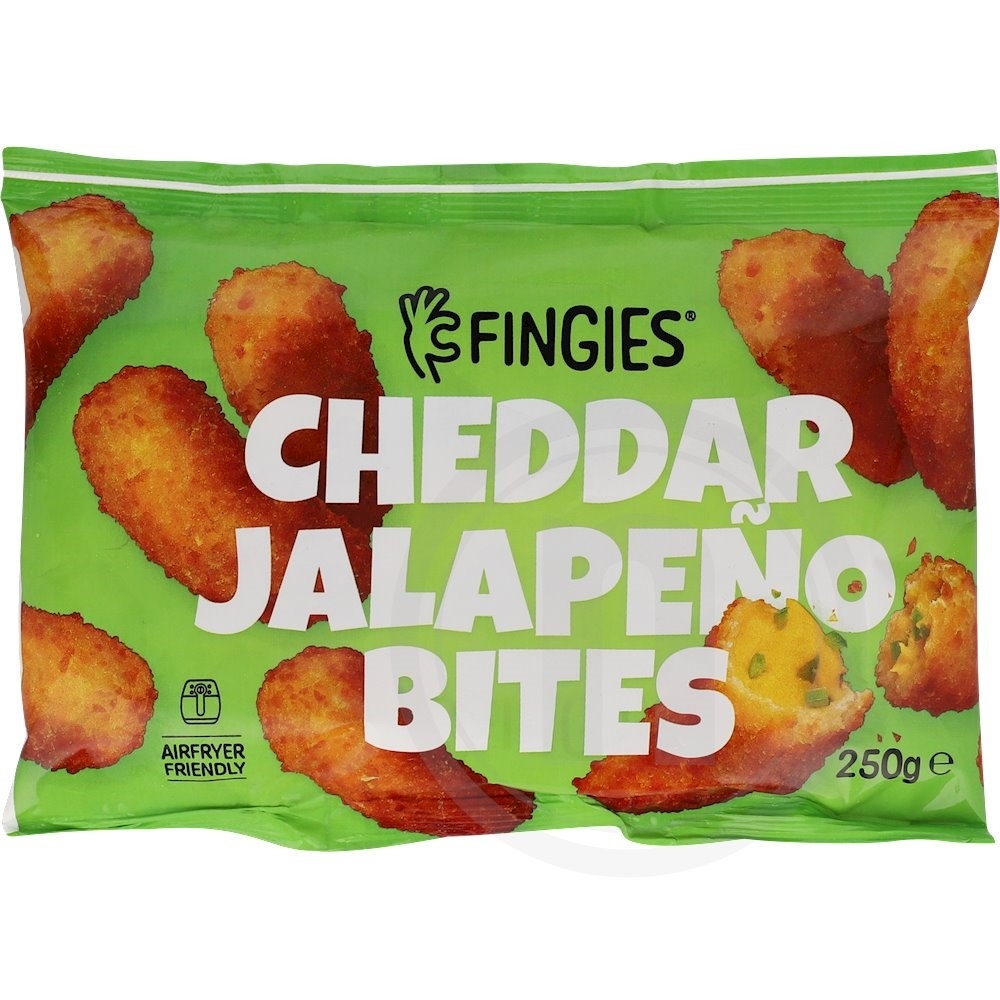 Cheddar jalapeño bites fra Fingies – Leveret med nemlig.com