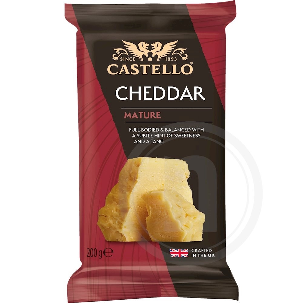 Cheddar ost i stykke fra Castello – Leveret med nemlig.com