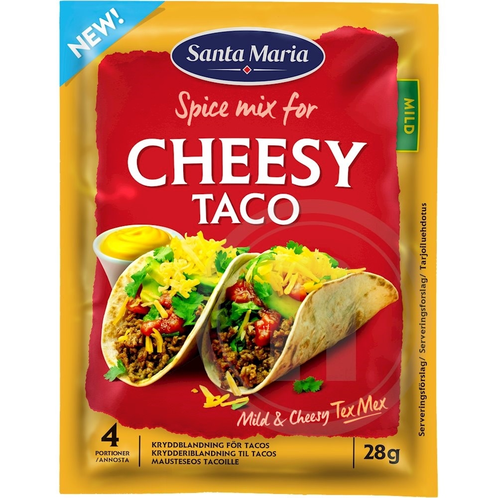 Cheesy spicy mix fra Santa Maria – Leveret med nemlig.com