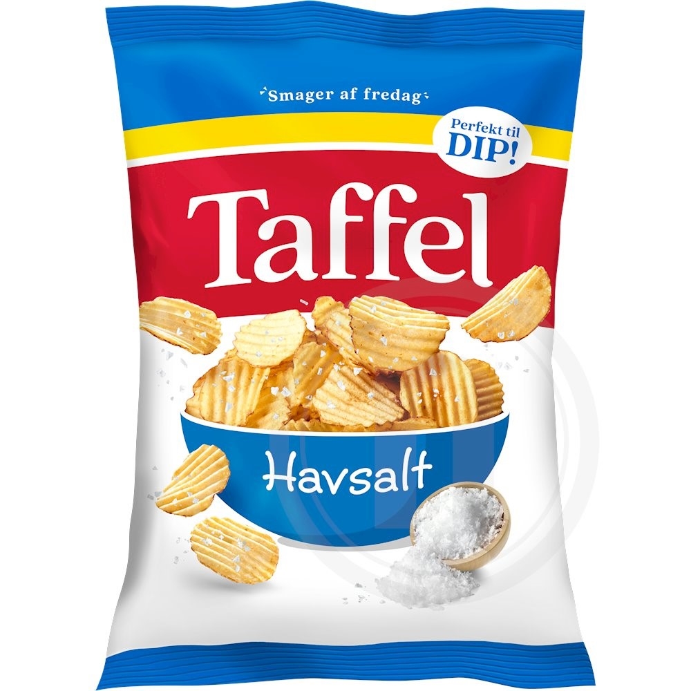 Chips m. havsalt fra Taffel – Leveret med nemlig.com