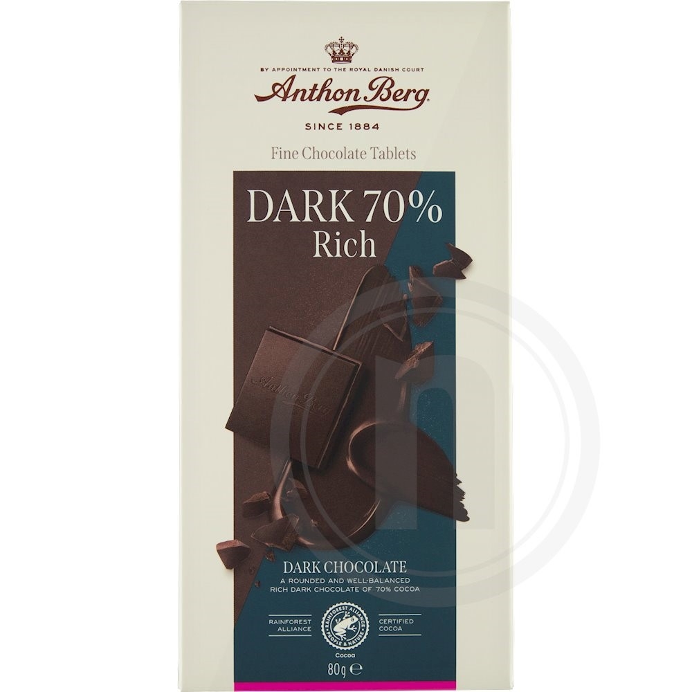 Chokolade 70% fra Anthon Berg – Leveret med nemlig.com