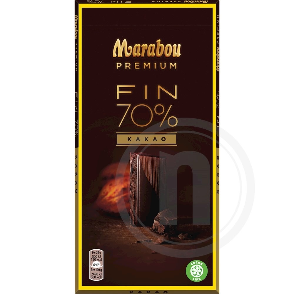 Chokolade 70% fra Marabou – Leveret med nemlig.com