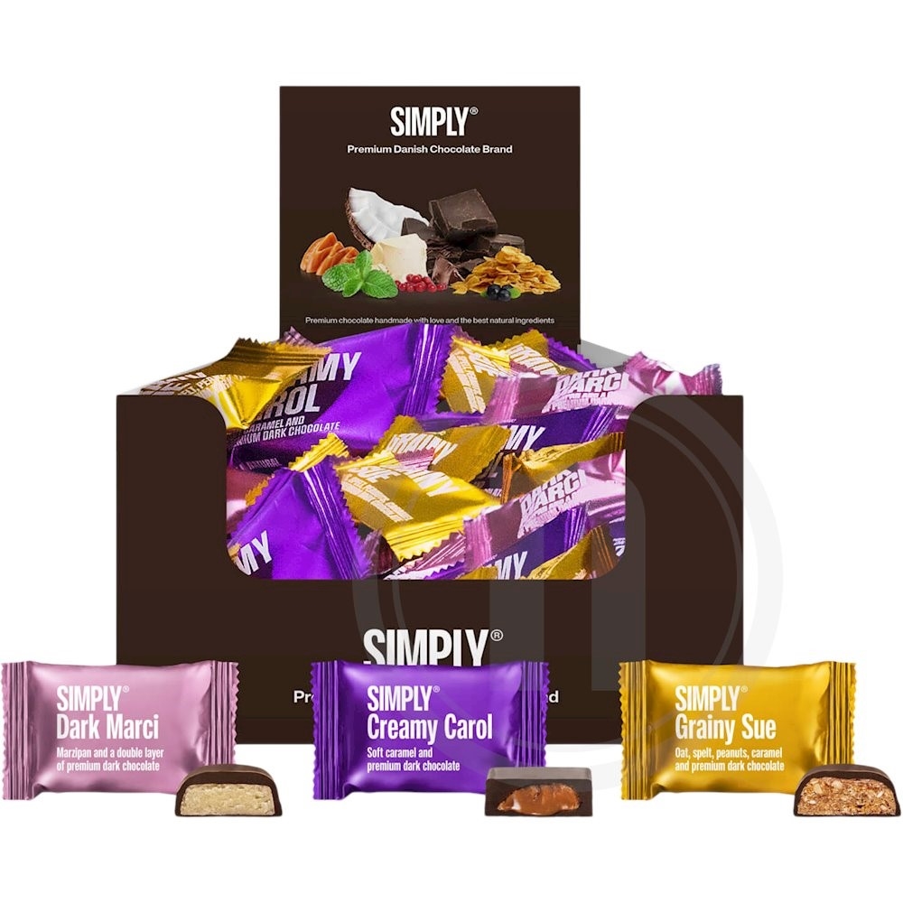 Chokolade Mix grainy fra Simply Chocolate – Leveret med nemlig.com