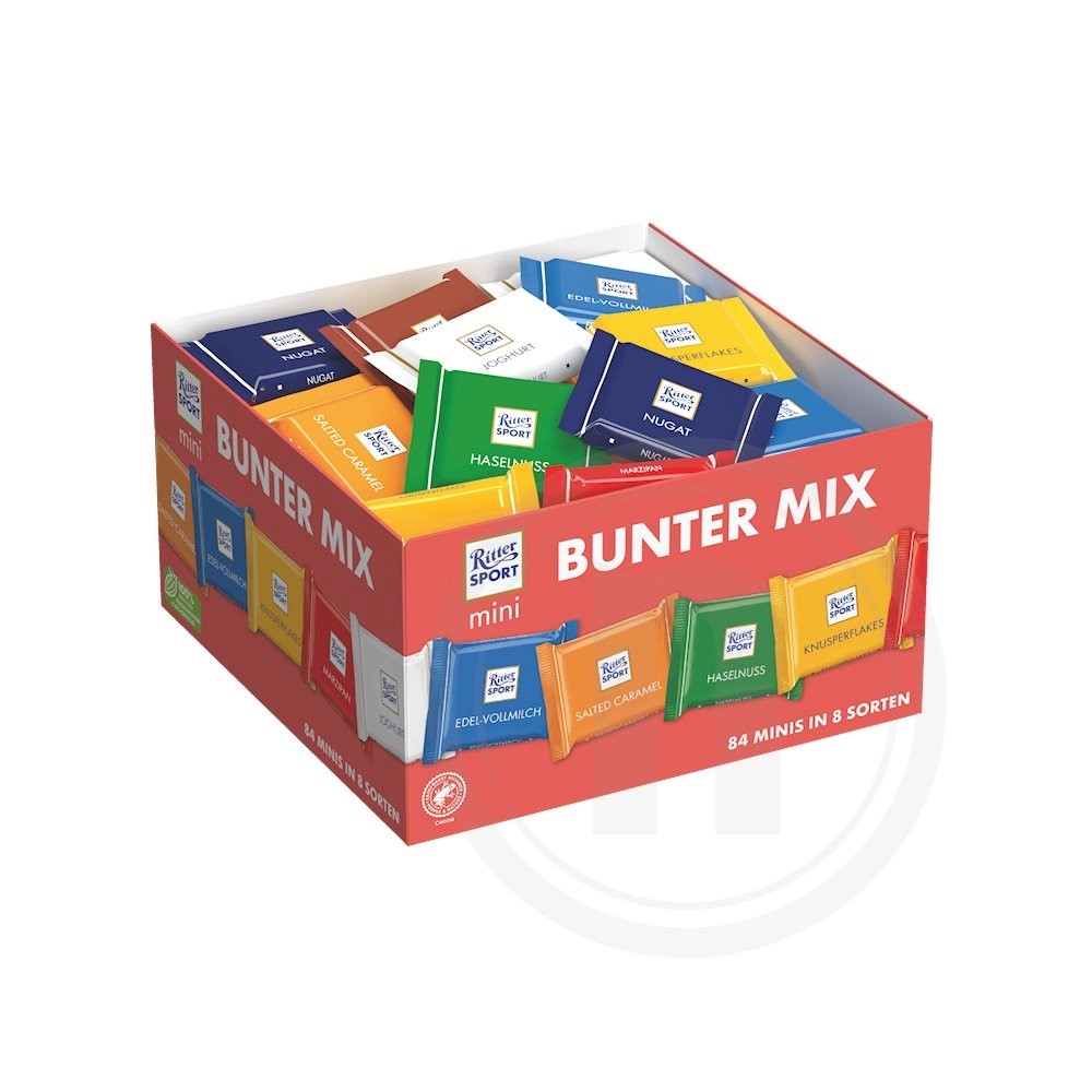 Chokolade mix (mini) fra Ritter Sport – Leveret med nemlig.com