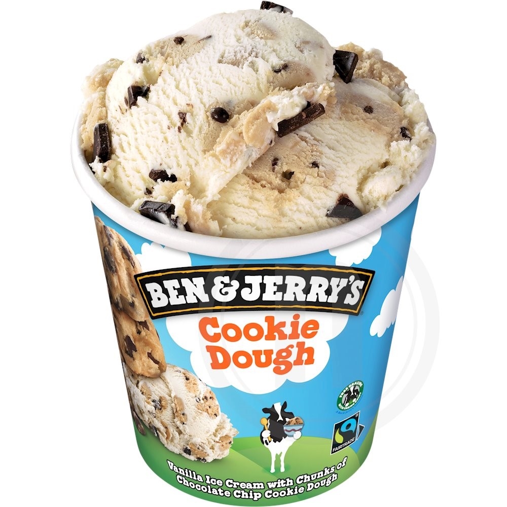 Cookie dough is fra Ben & Jerry's – Leveret med nemlig.com