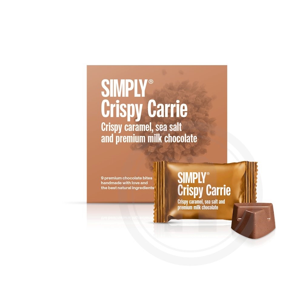 Crispy Carrie bite cube fra Simply Chocolate – Leveret med nemlig.com
