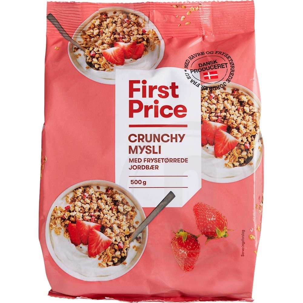 Crunchy mysli fra First Price – Leveret med nemlig.com