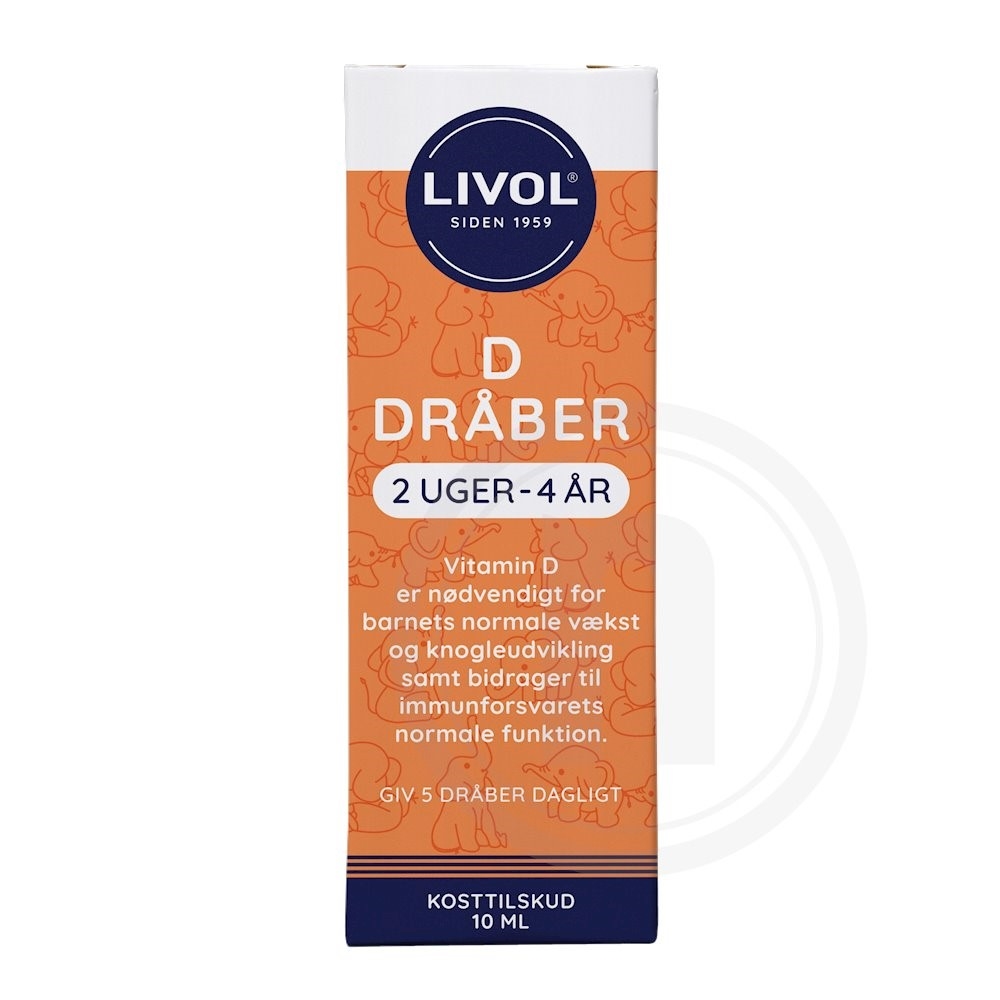 D Dråber 2 uger - 4 år fra Livol – Leveret med nemlig.com