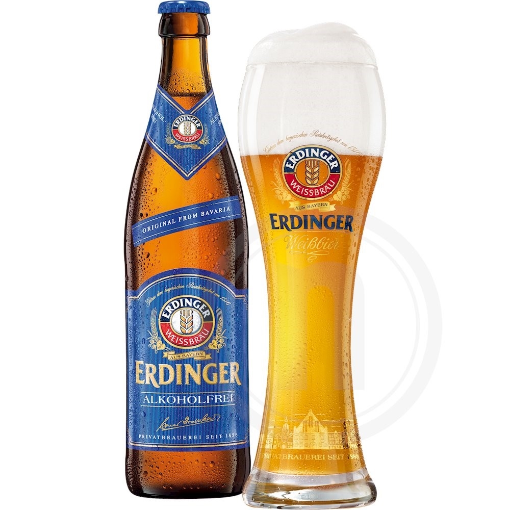Erdinger Weissbier 0,5% fra Erdinger – Leveret med nemlig.com