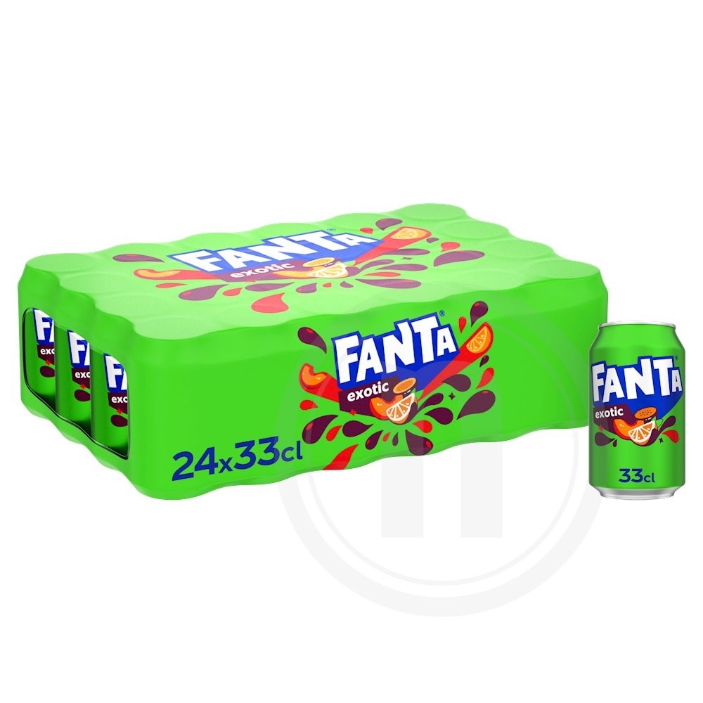 Fanta Exotic (dåse) fra Fanta – Leveret med nemlig.com