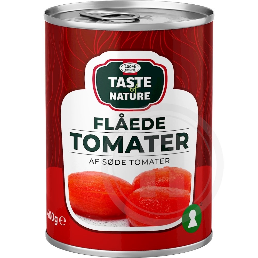 Flåede tomater fra Taste Of Nature – Leveret med nemlig.com