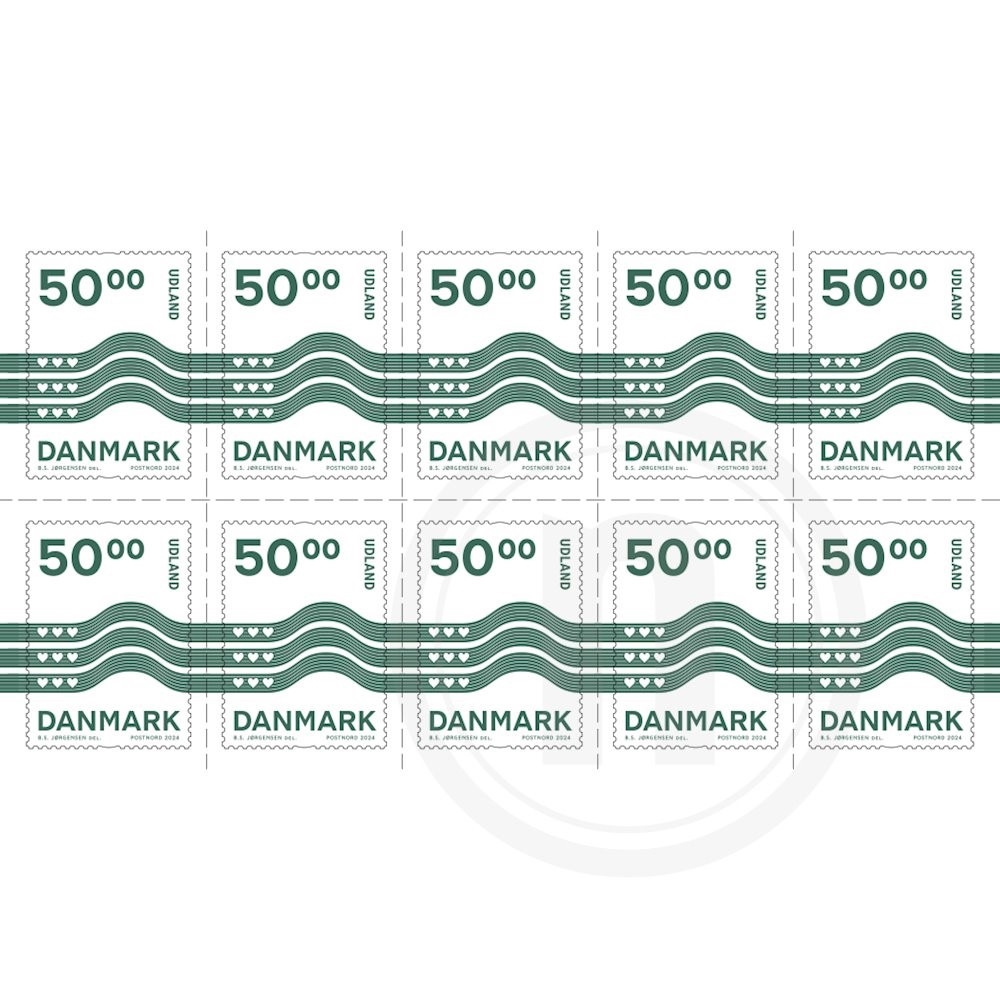 Frimærker 50,00 kr. fra Postnord – Leveret med nemlig.com