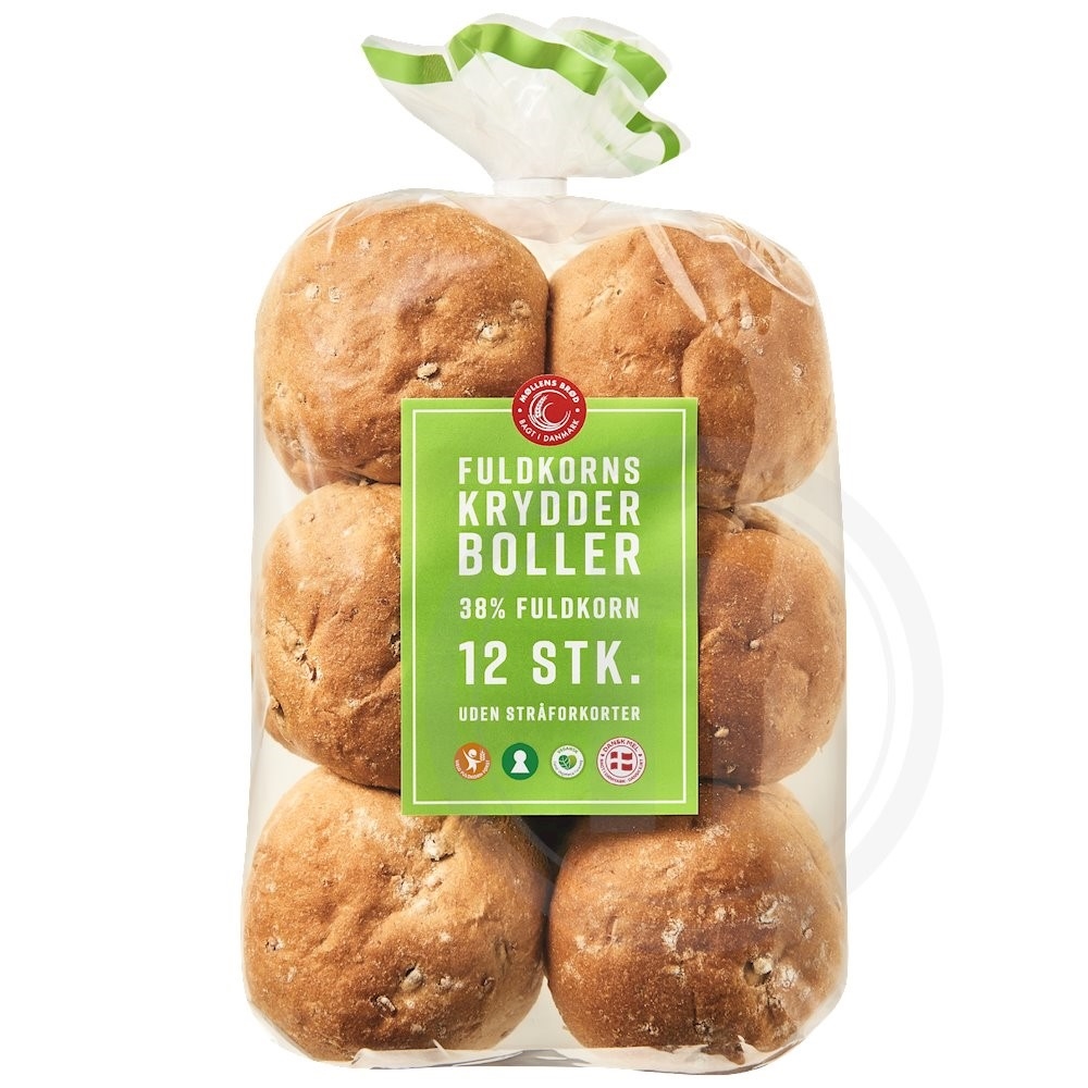 Fuldkornskrydderboller fra Møllens brød – Leveret med nemlig.com