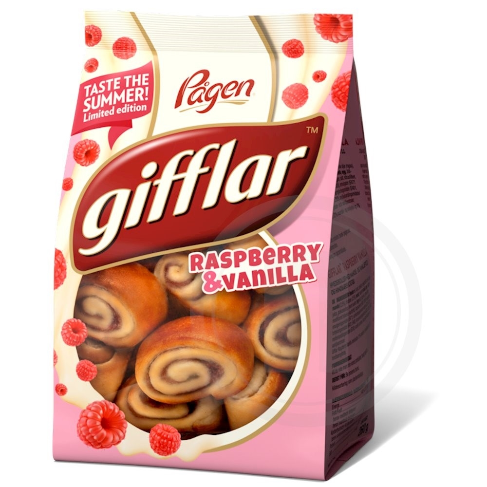 Gifler m. hindbær og vanilje fra Pågen – Leveret med nemlig.com