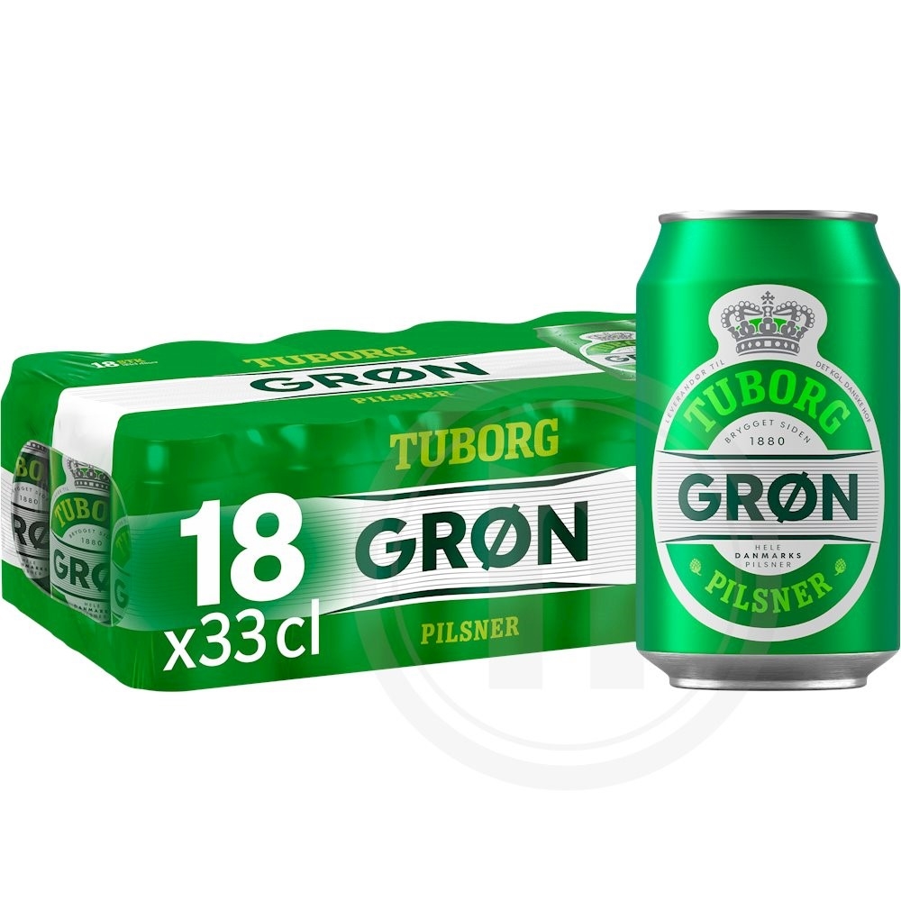 Grøn Tuborg (dåse) fra Tuborg – Leveret med nemlig.com