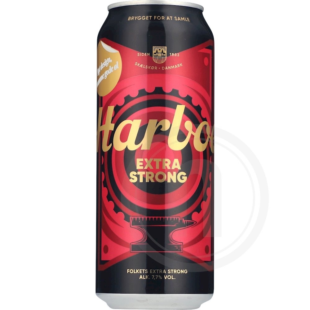 Harboe Extra Strong (dåse) fra Harboe – Leveret med nemlig.com