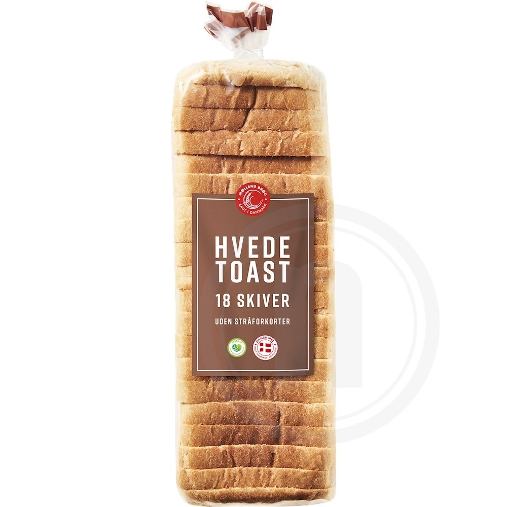 Hvedetoast fra Møllens brød – Leveret med nemlig.com