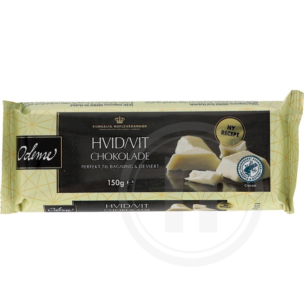 Hvid chokolade fra Odense Marcipan – Leveret med nemlig.com