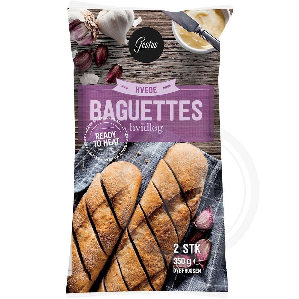 Hvidløgsbaguette fra Gestus – Leveret med nemlig.com