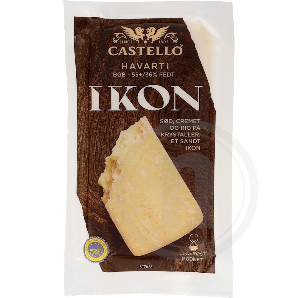 Ikon Havarti ost 55+ fra Castello – Leveret med nemlig.com