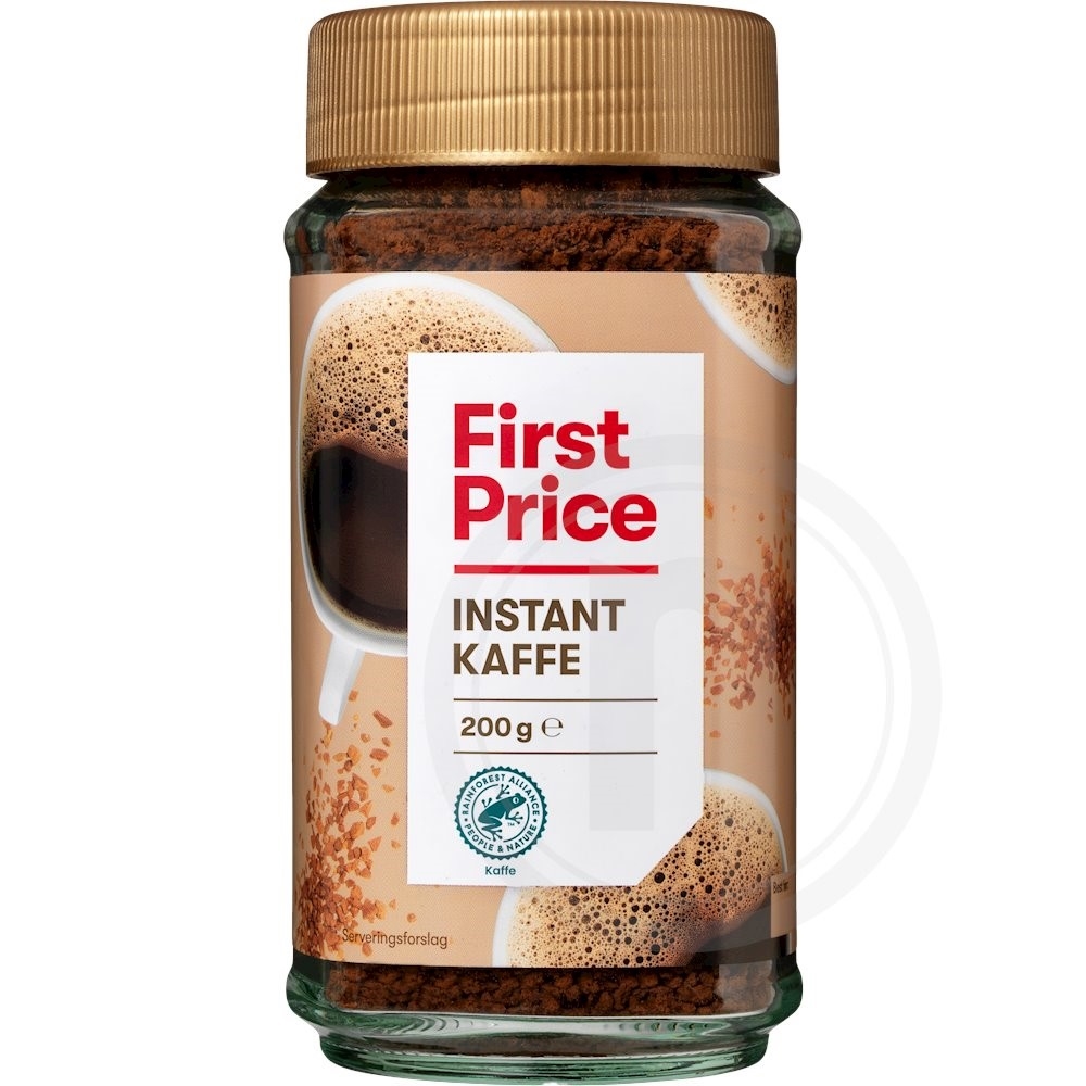 Instant kaffe fra First Price – Leveret med nemlig.com