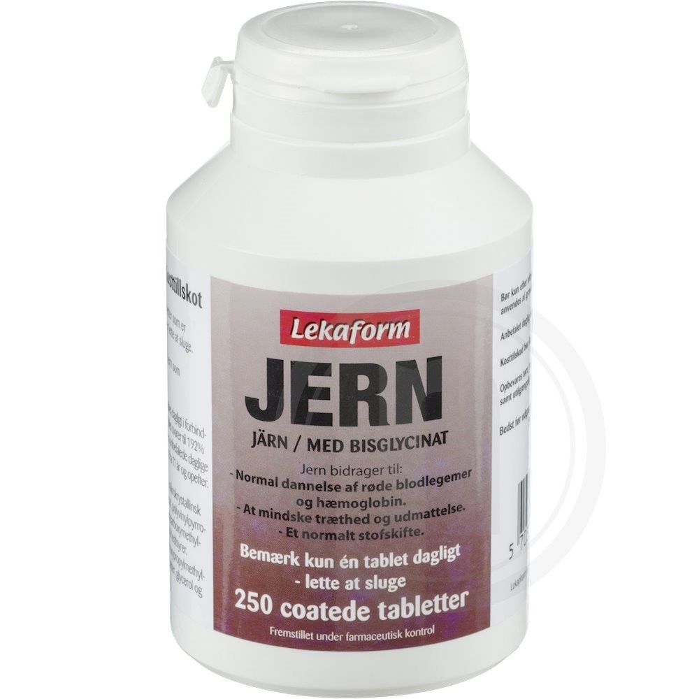 Jern tabletter fra Lekaform – Leveret med nemlig.com
