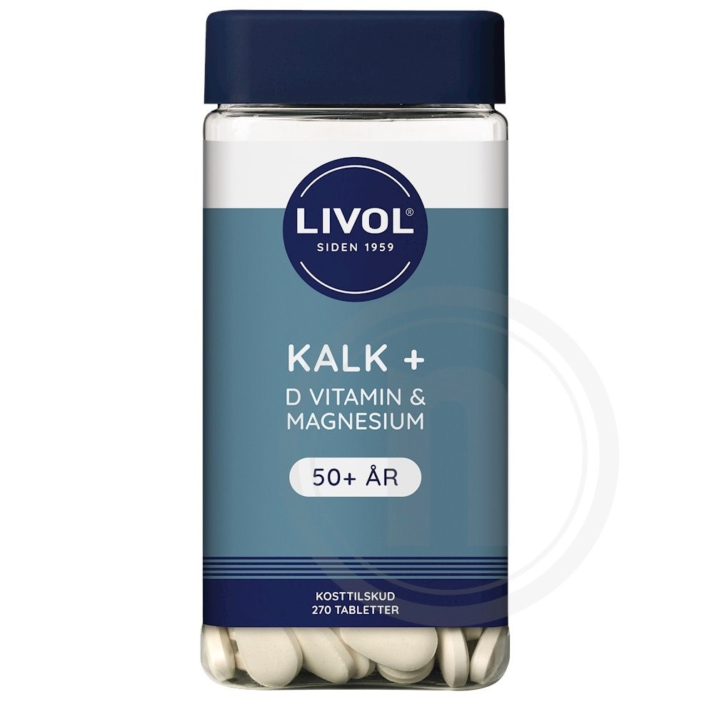 Kalk Magnesium D-vitamin fra Livol – Leveret med nemlig.com