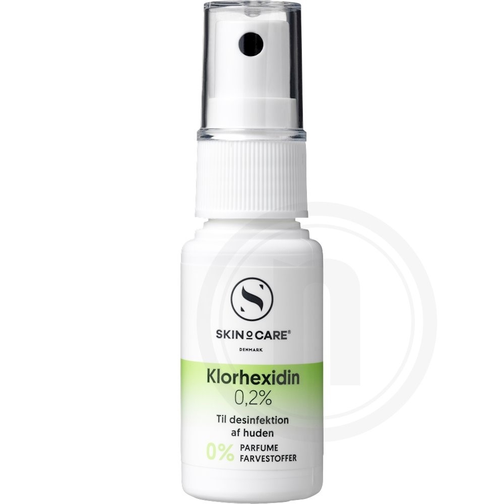 Klorhexidin spray 0,2% fra SKINoCare – Leveret med nemlig.com
