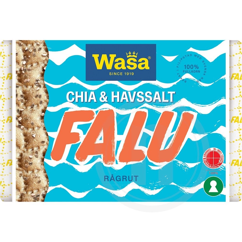 Knækbrød m. chia og havsalt fra Wasa – Leveret med nemlig.com