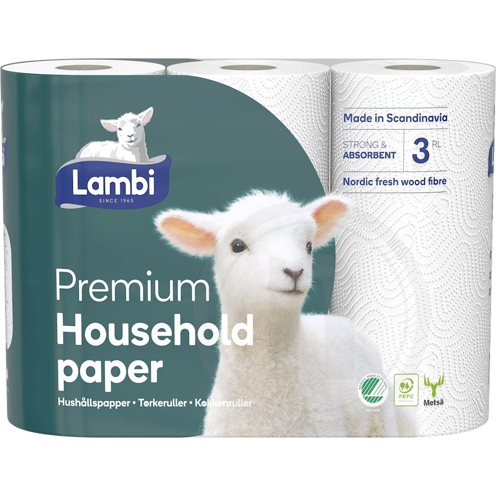Køkkenrulle fra Lambi – Leveret med nemlig.com