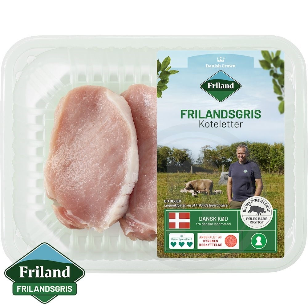 Koteletter af gris fra Frilandsgris – Leveret med nemlig.com