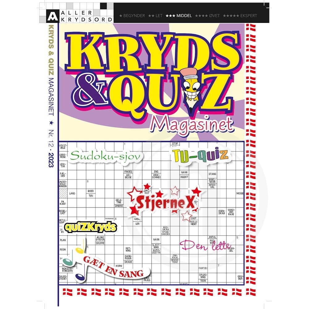 Kryds og Quiz Magasinet – Leveret med nemlig.com