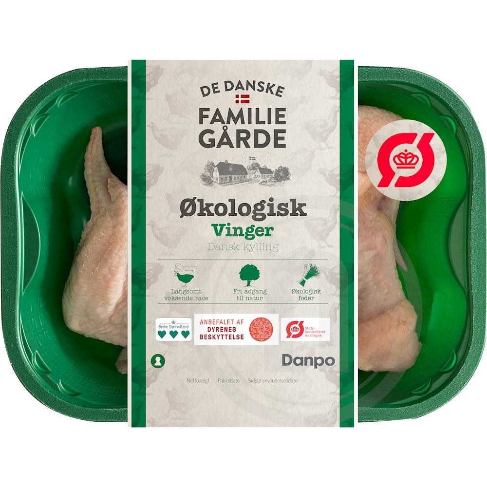 Kyllingevinger øko. fra Danske Familiegårde – Leveret med nemlig.com