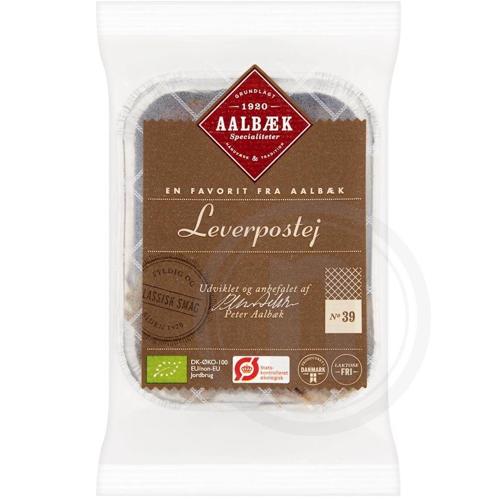 Leverpostej øko. fra Aalbæk Specialiteter – Leveret med nemlig.com