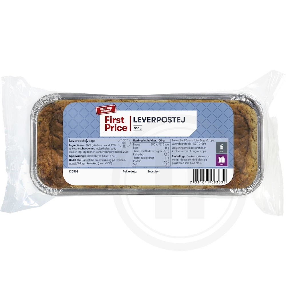 Leverpostej fra First Price – Leveret med nemlig.com