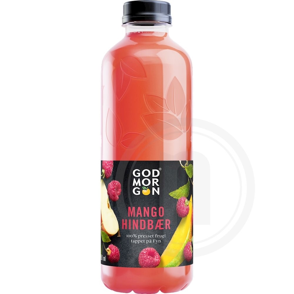 Mango og hindbærjuice fra God Morgen – Leveret med nemlig.com