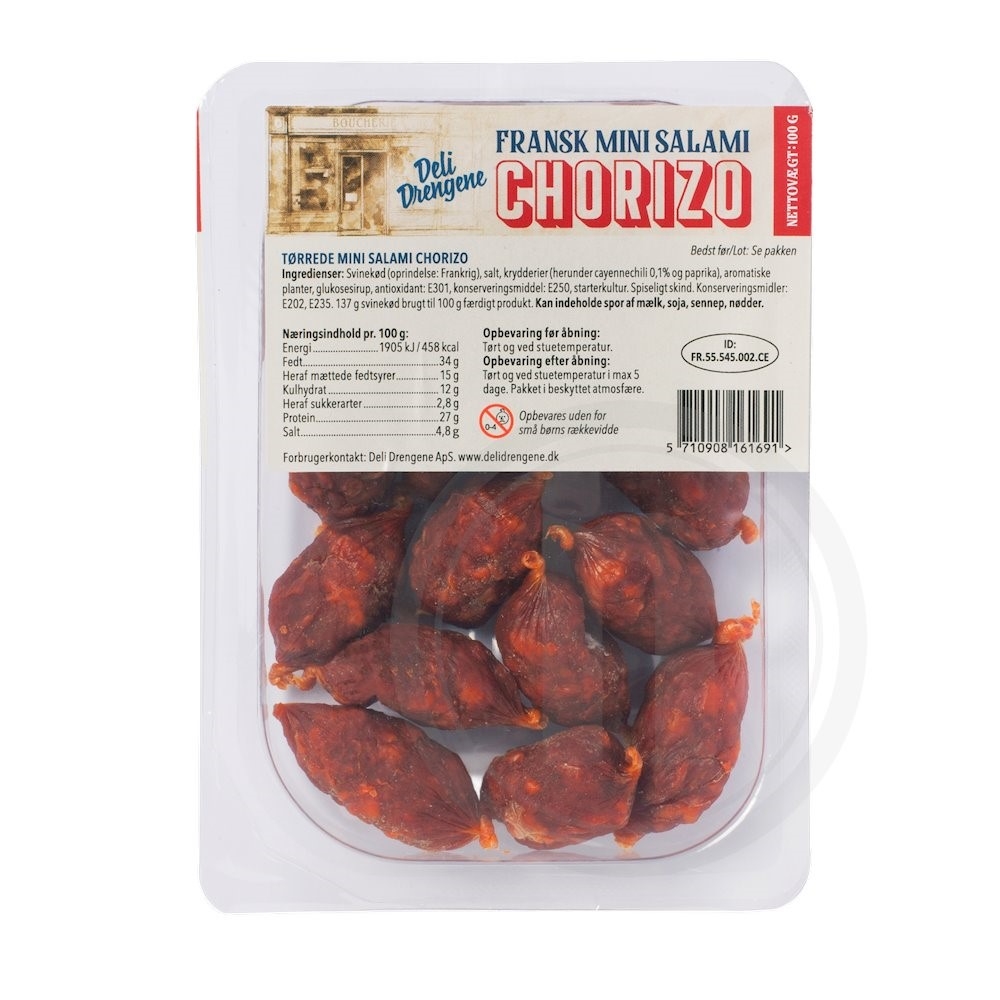 Mini salami chorizo fra Deli Drengene – Leveret med nemlig.com