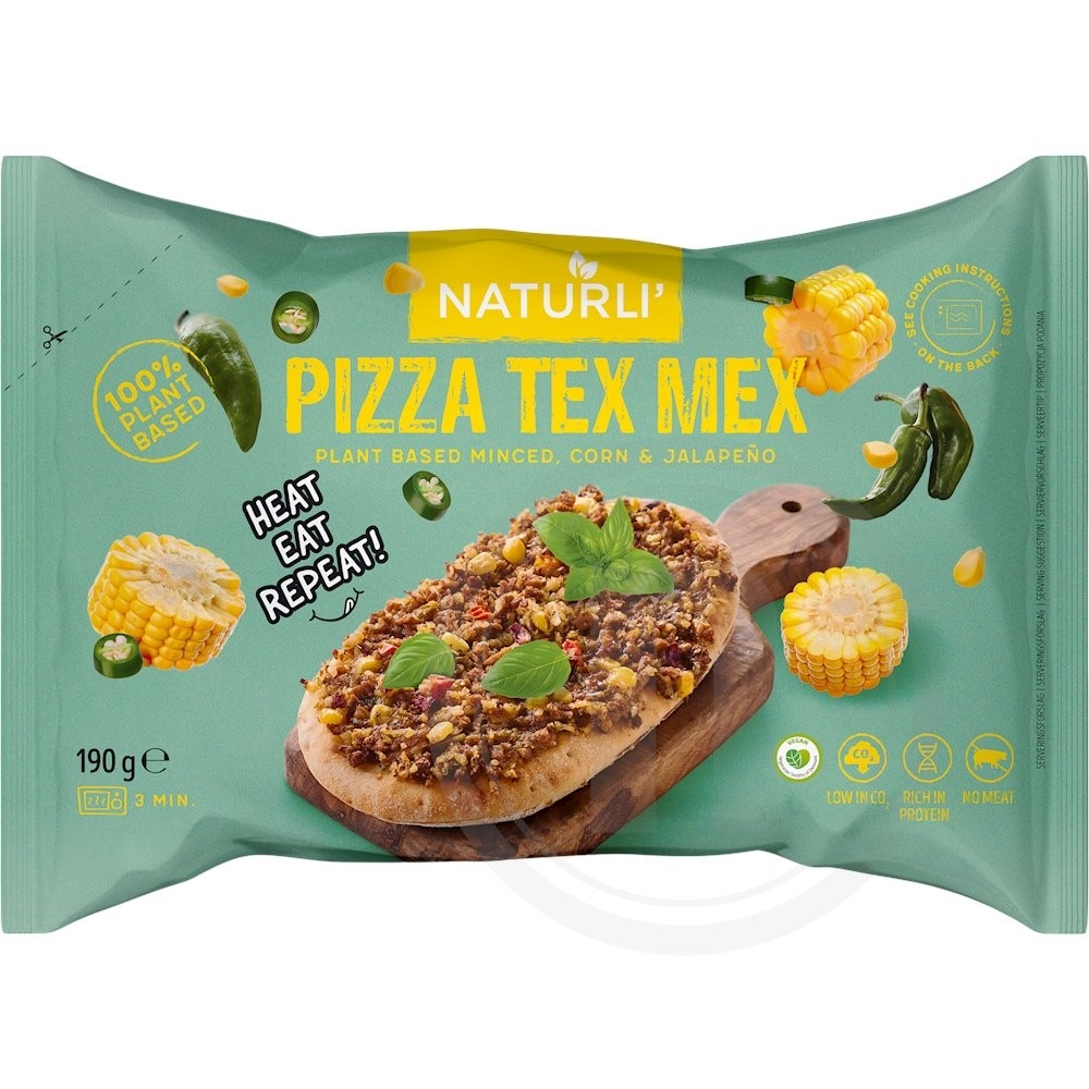 Minipizza (plantebaseret) fra Naturli' – Leveret med nemlig.com