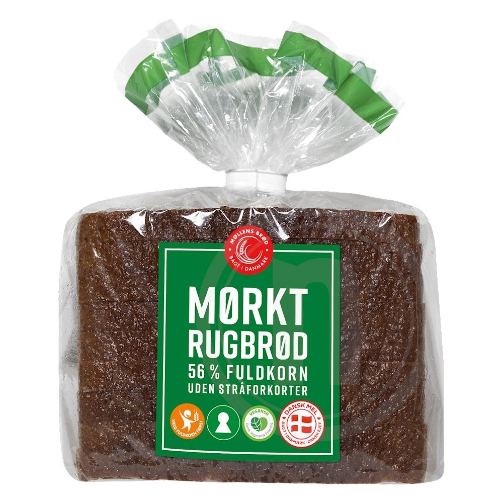 Mørkt rugbrød fra Møllens brød – Leveret med nemlig.com
