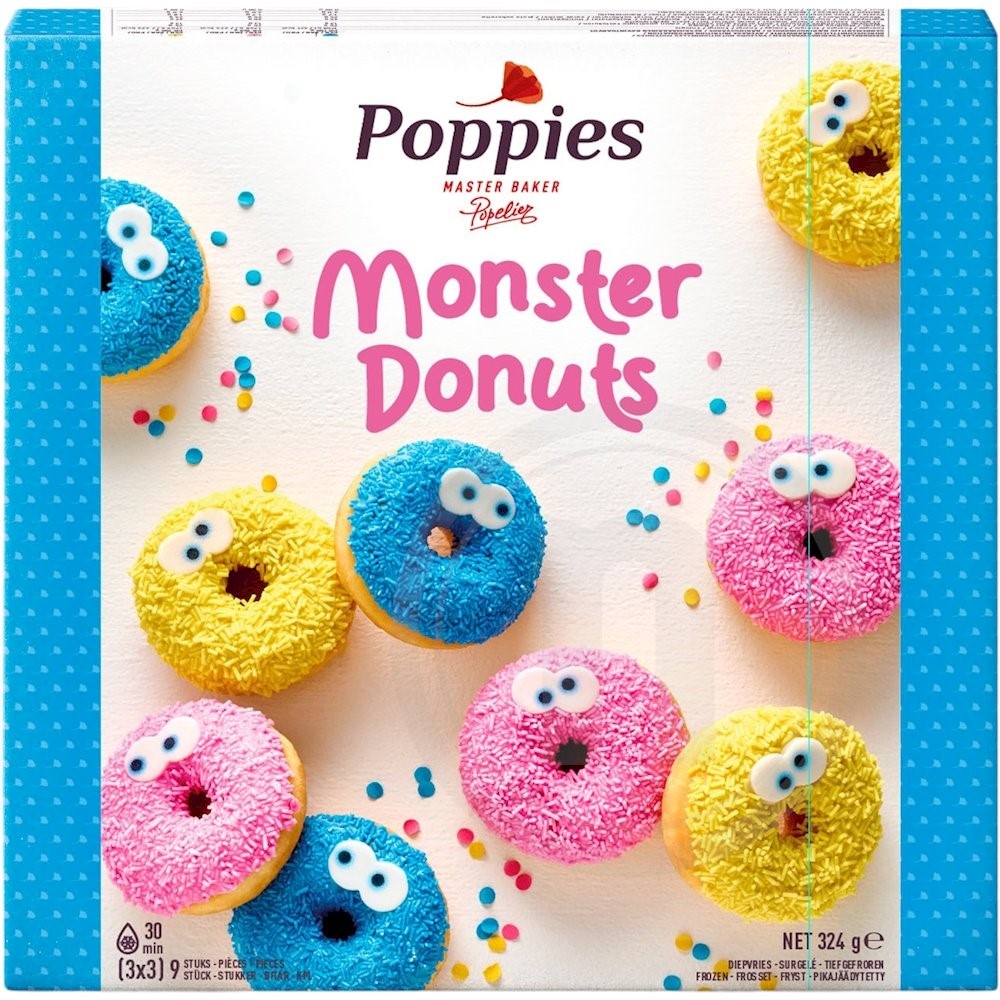 Monster donuts fra Poppies – Leveret med nemlig.com