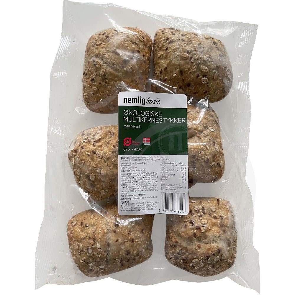 Multikernestykker øko. fra nemlig basic – Leveret med nemlig.com