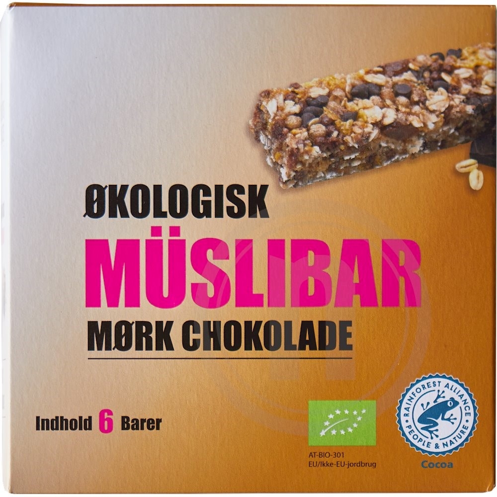 Müslibar m. chokolade øko. fra Queen's Choice – Leveret med nemlig.com