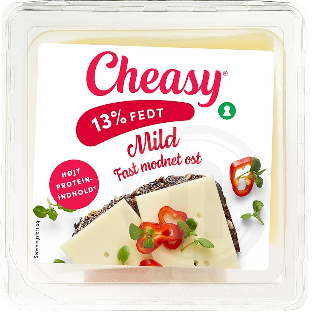 Ost i skiver mild 13% fra Cheasy – Leveret med nemlig.com