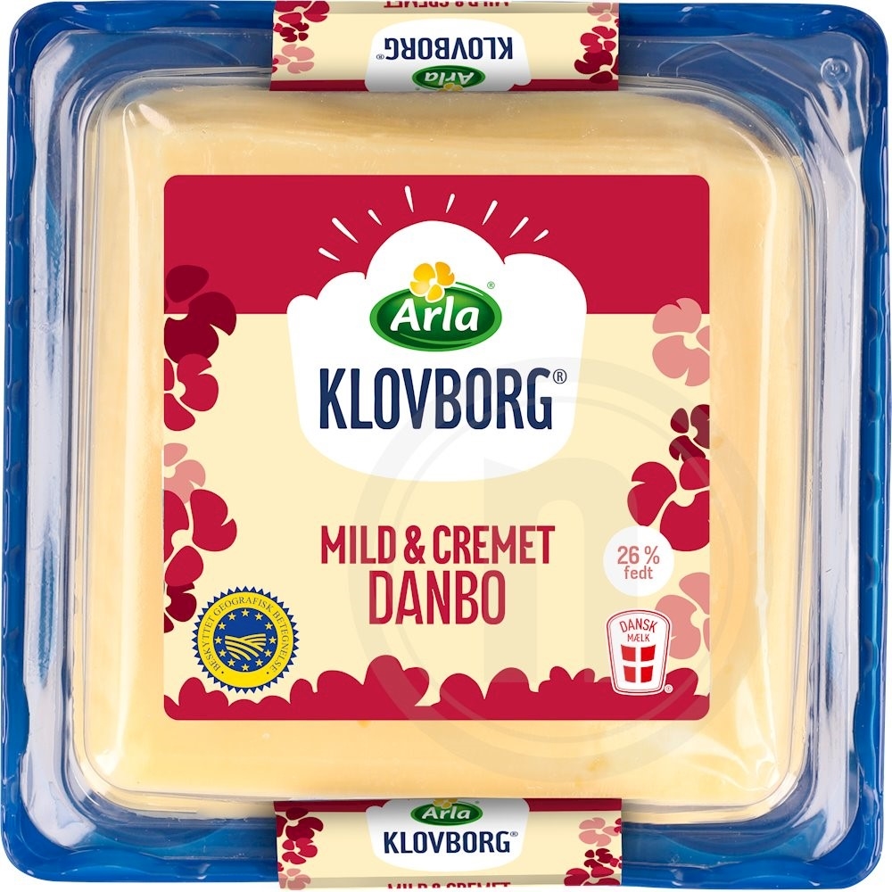 Ost i skiver mild 45+ fra Arla Klovborg – Leveret med nemlig.com