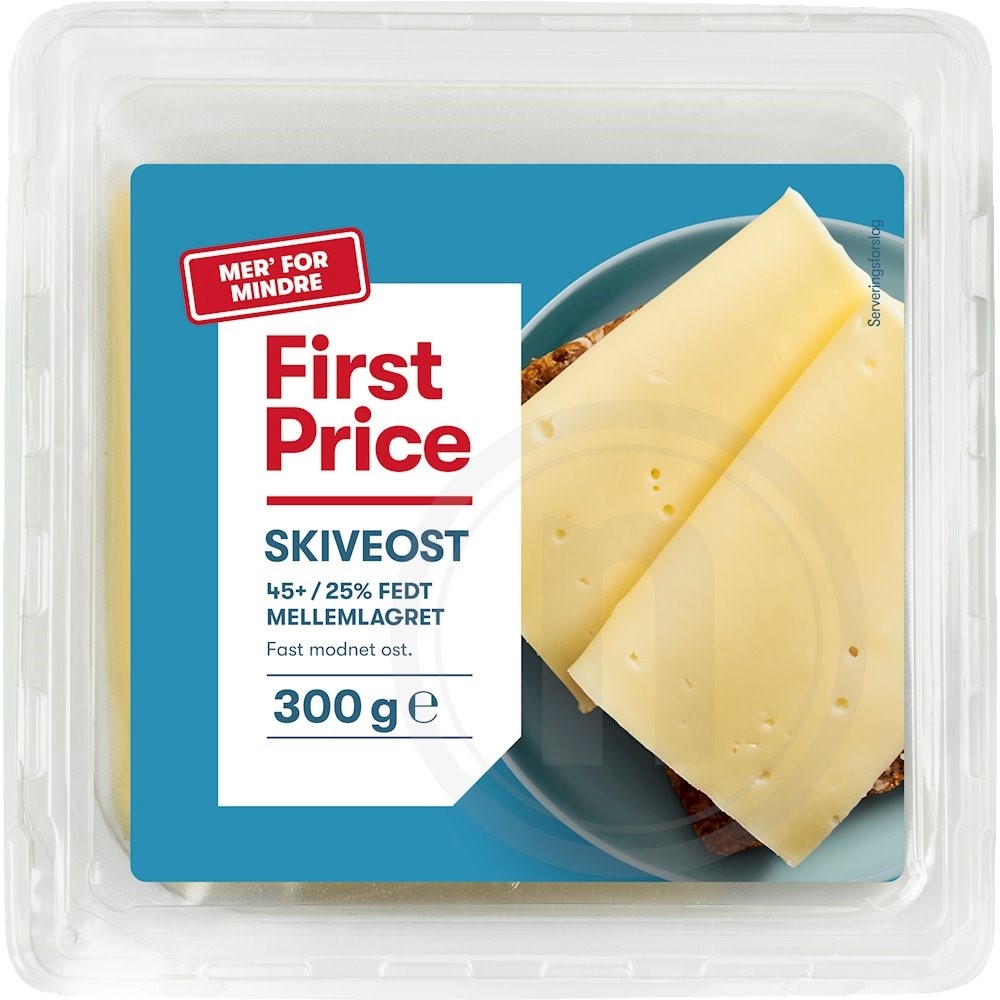 Ost i skiver ML 45+ fra First Price – Leveret med nemlig.com